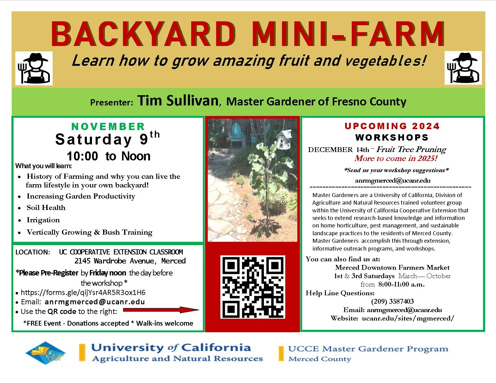 Backyard Mini-Farm | UC Master Gardeners of Merced County
