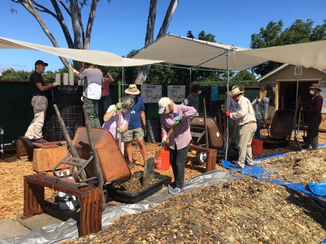 Master Gardeners Build Compost Bioreactor | San Mateo & San Francisco ...