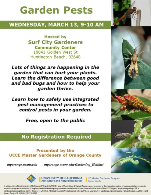 Garden Pests: Know Your Enemies, Save Your Plants | UC Agriculture and ...