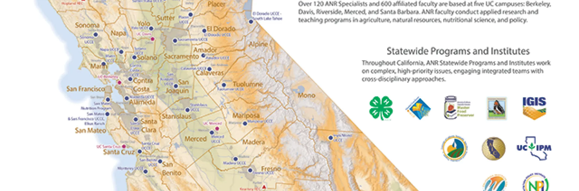 IGIS Releases New Map of the UCANR Network | UC Agriculture and Natural ...