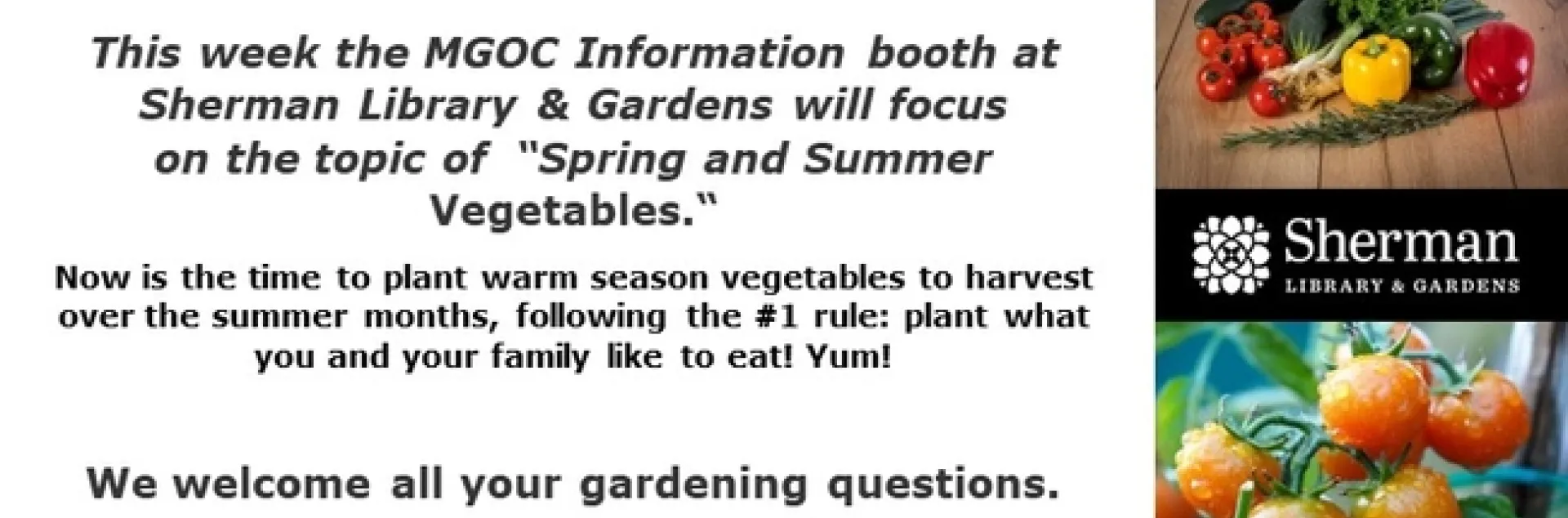 Gardeners, Unite! Learn the Secrets of Spring & Summer Crops | UC ...