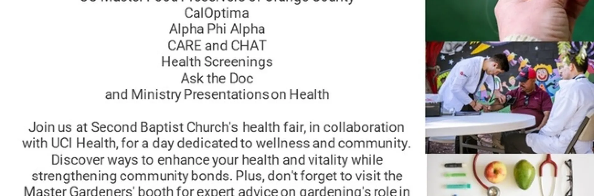 Empower Your Health: Don't Miss Second Baptist Church's Health Fair ...