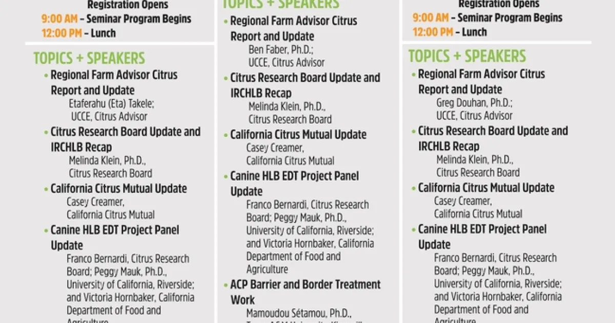 Citrus Work Shops !!!!!! | UC Agriculture and Natural Resources
