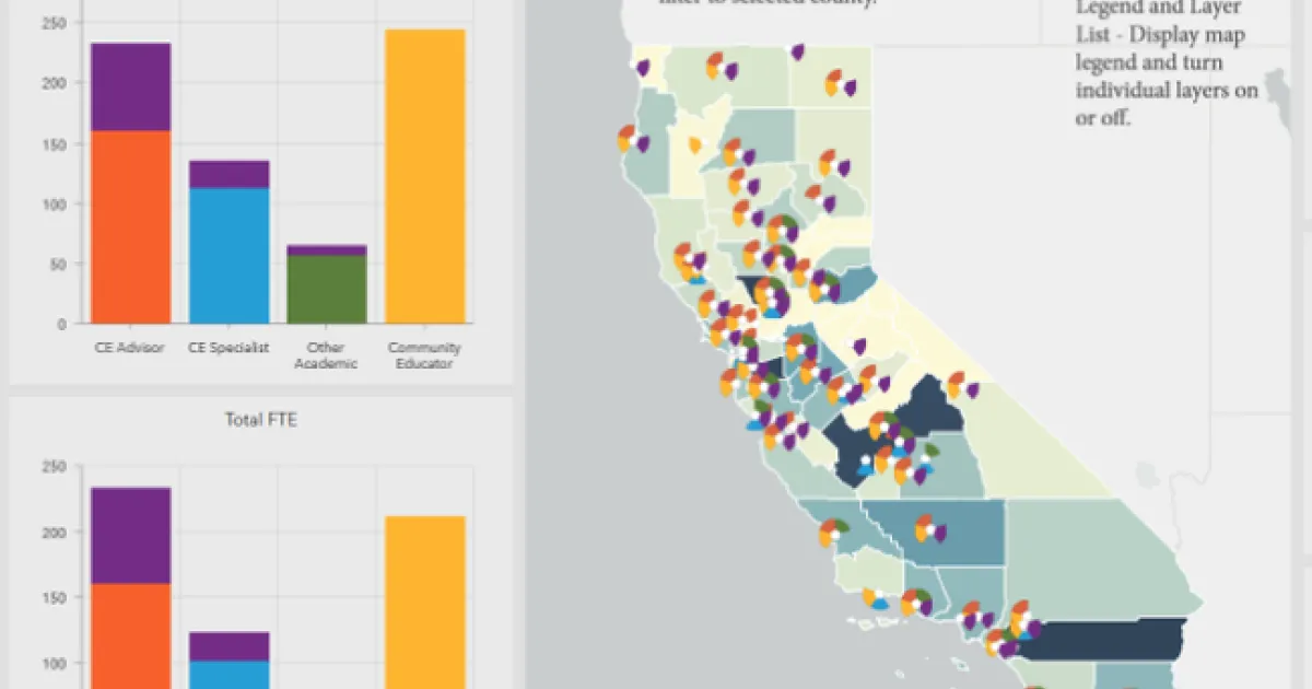 Interactive maps show locations of UCCE positions across the state | UC ...