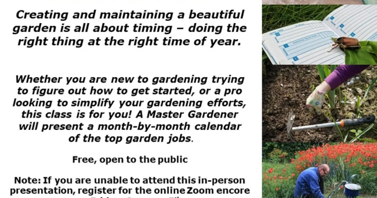 Garden Time Mastery: Learn the Art of Timing in Our Exclusive Master Gardener Class | UC ...